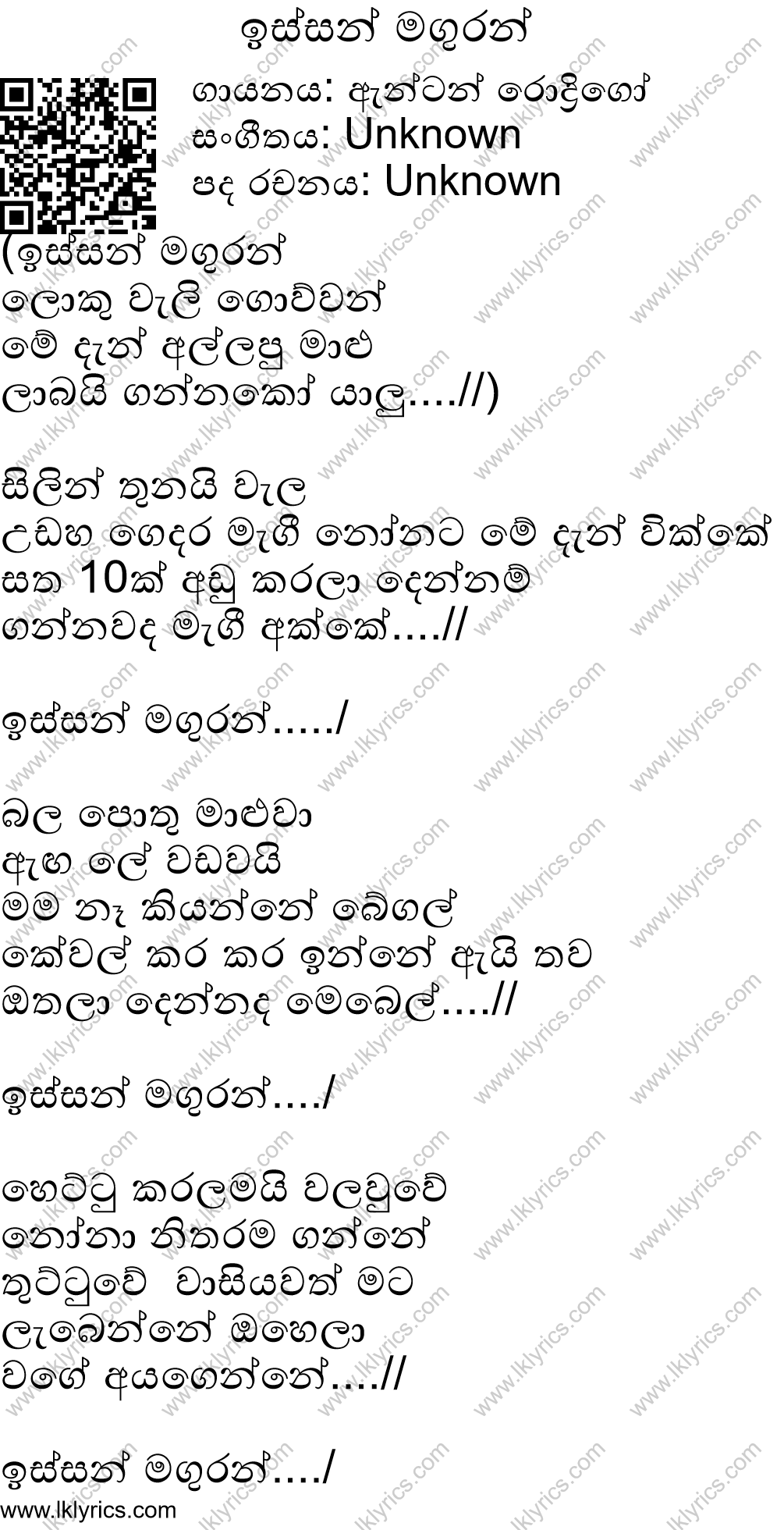 Issan Maguran Guitar Chords by Artist Anton Rodrigo